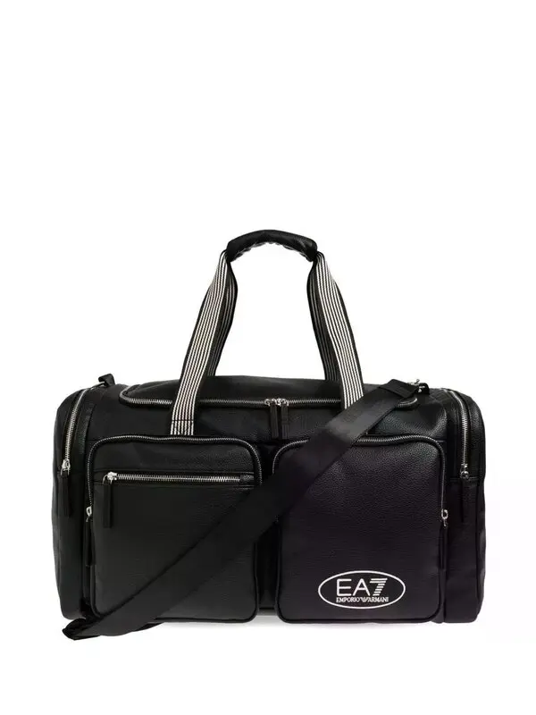 EA7 Pebbled Texture Holdall Bag - Black