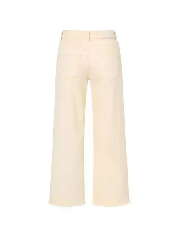 Paige Vanessa Frayed Hem Jeans - Neutrals