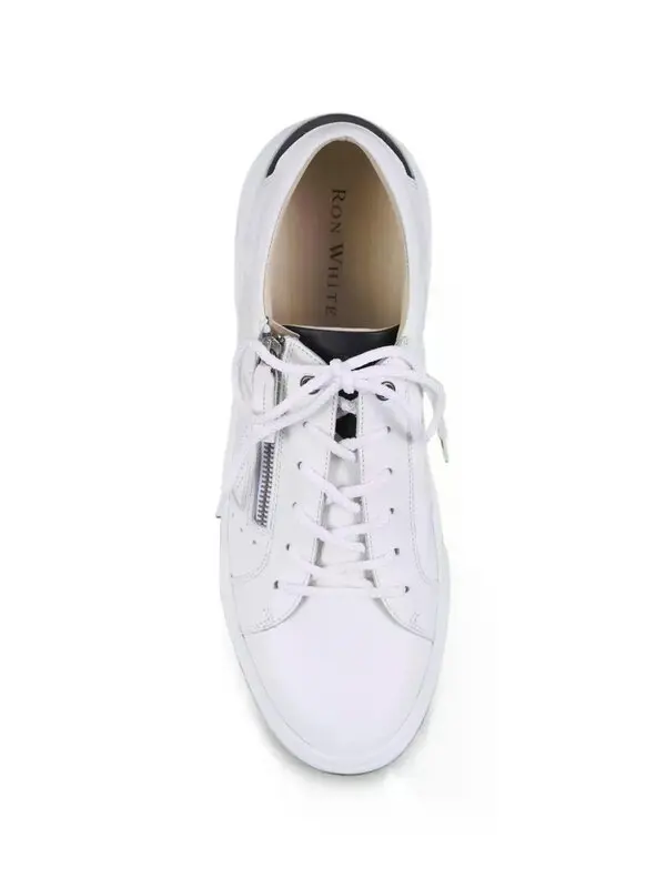 Ron White Manson Perforated Side-zip Sneakers