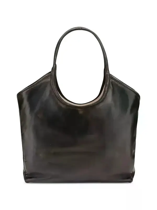 Miu Miu Ivy Logo-embossed Tote Bag - Black