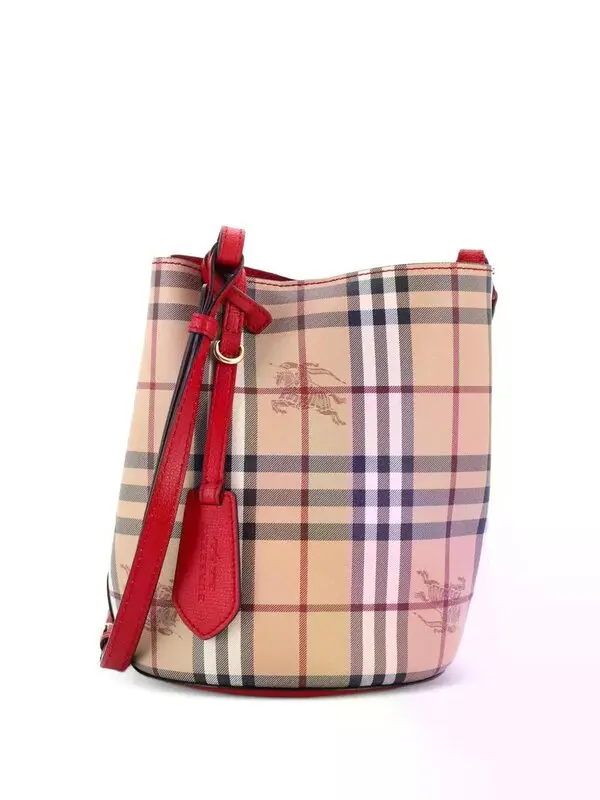 Burberry Lorne Haymarket Small Bucket Bag - Multicolour