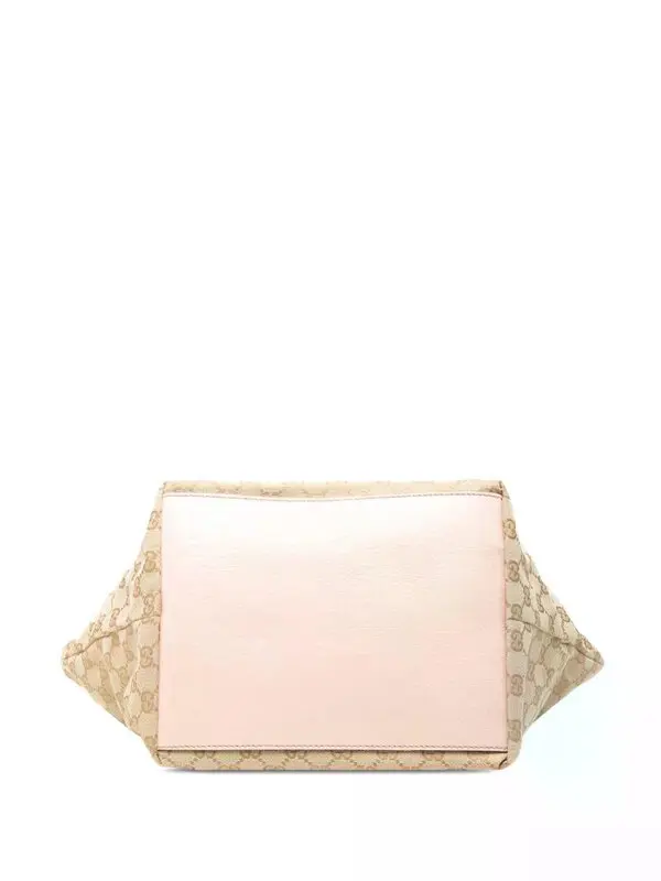 Gucci Gg Canvas Web Tote Bag - Pink