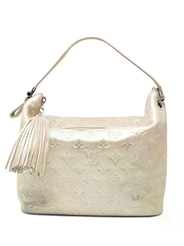 LOUIS VUITTON Monogram Shimmer Halo Handbag - Gold