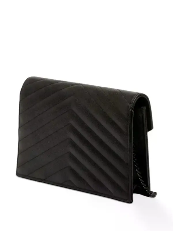 Saint Laurent Cassandre Monochrome Envelope Chain Wallet Crossbody Bag