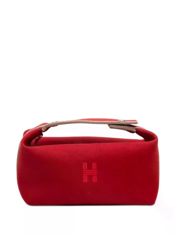 Hermès Toile Bride A Brac Vanity Bag - Red