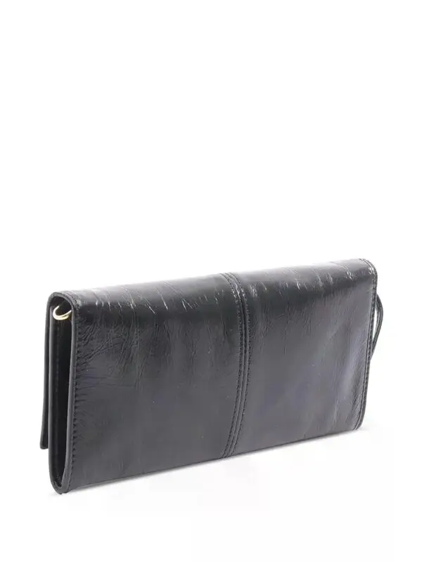 Prada Calfskin Wallet On Strap Crossbody Bag - Black