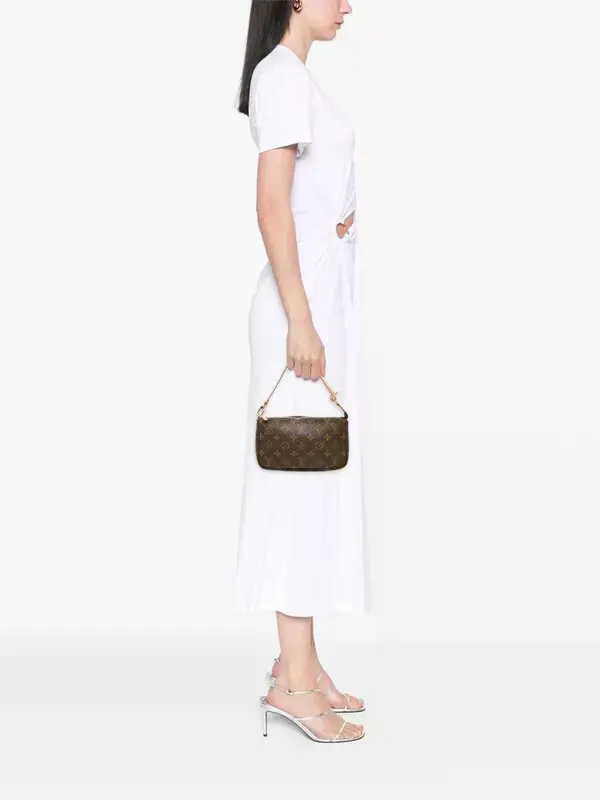 LOUIS VUITTON Monogram Pochette Accessoires Shoulder Bag - Brown