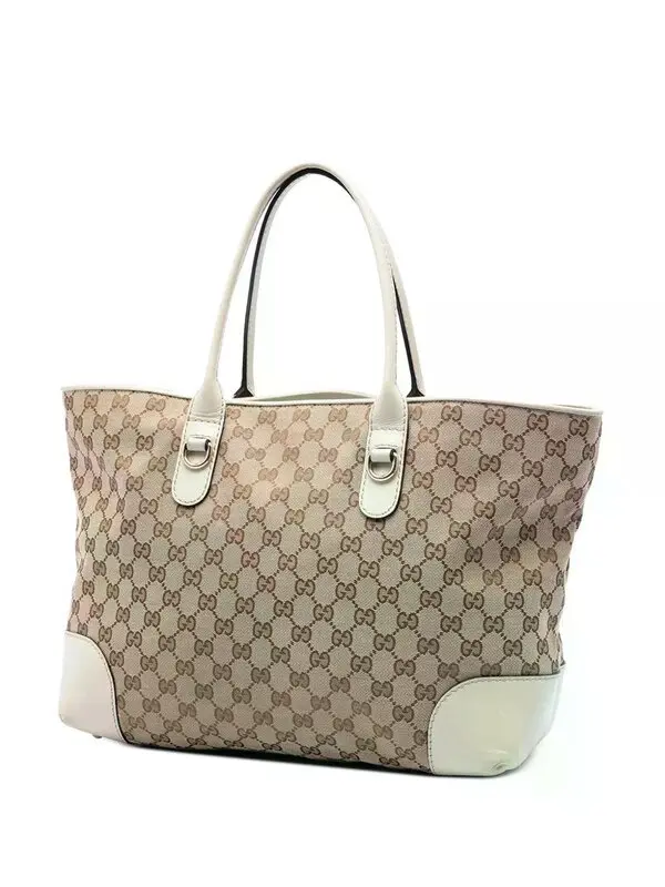 Gucci Gg Canvas Heart Bit Tote Bag