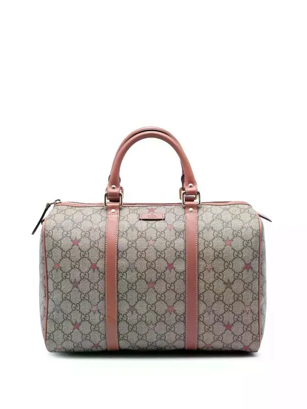 Gucci Gg Supreme Stars Joy Boston Bag - Neutrals