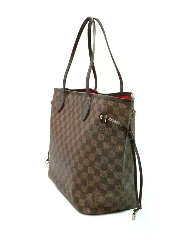 LOUIS VUITTON Damier Ebene Neverfull Mm Tote Bag - Brown