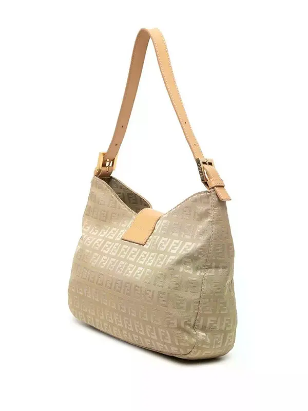 Fendi Zucchino Canvas Shoulder Bag