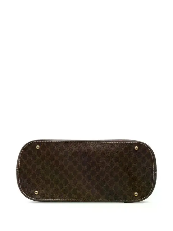 Celine Macadam Coated Canvas Dome Satchel