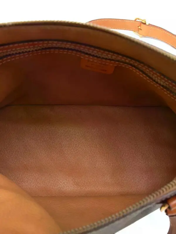 Celine Macadam Coated Canvas Dome Satchel