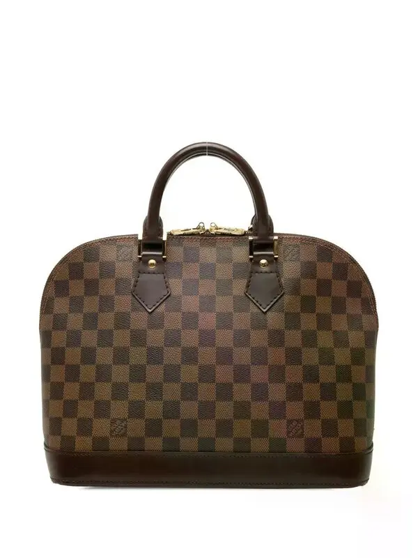 LOUIS VUITTON 2005 Damier Ebene Alma Pm Handbag