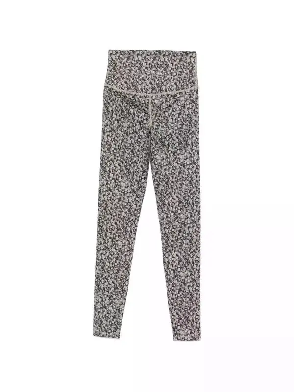 Varley High-rise Floral Performance Trousers - Black