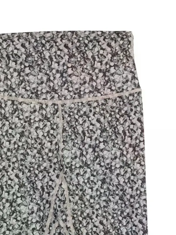 Varley High-rise Floral Performance Trousers - Black