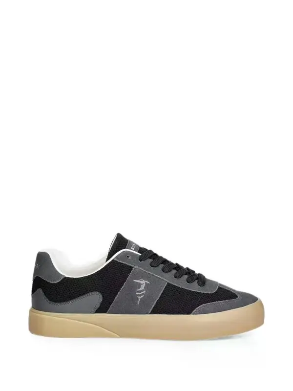 TRUSSARDI Panelled Lace-up Sneakers - Black