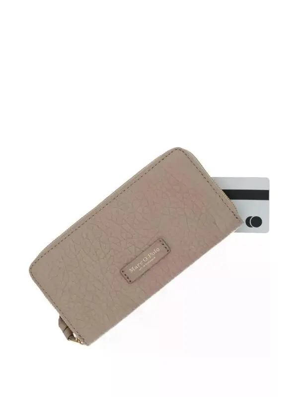 Marc O'polo Logo-patch Pebbled-effect Wallet