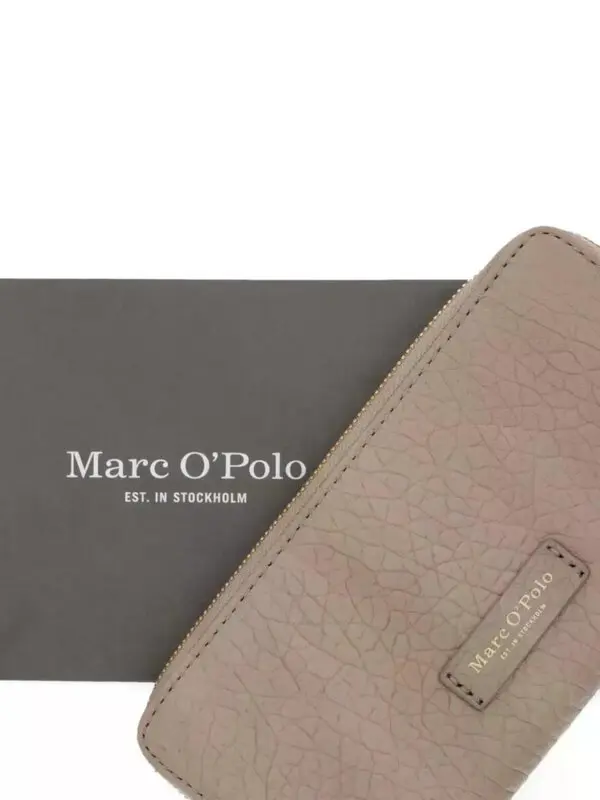 Marc O'polo Logo-patch Pebbled-effect Wallet