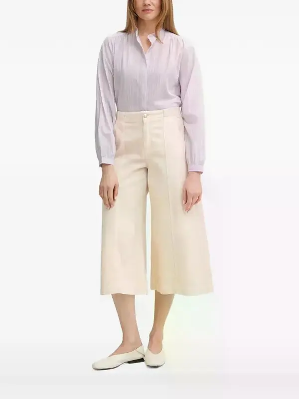 Marc O'polo Striped Band Collar Blouse