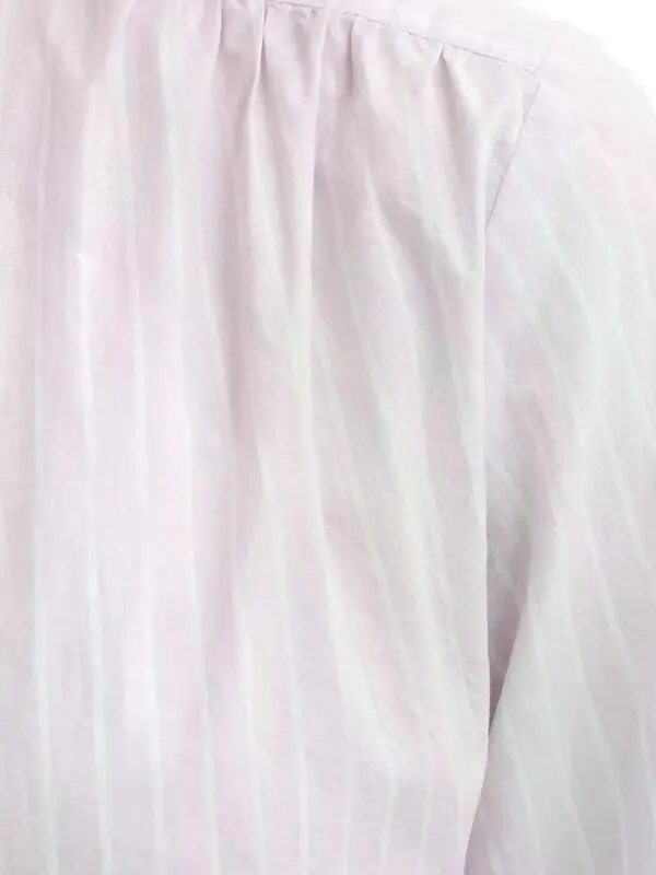Marc O'polo Striped Band Collar Blouse