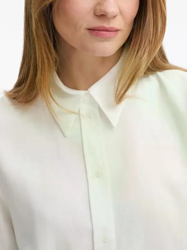 Marc O'polo Short-sleeve Shirt With Pointed Collar