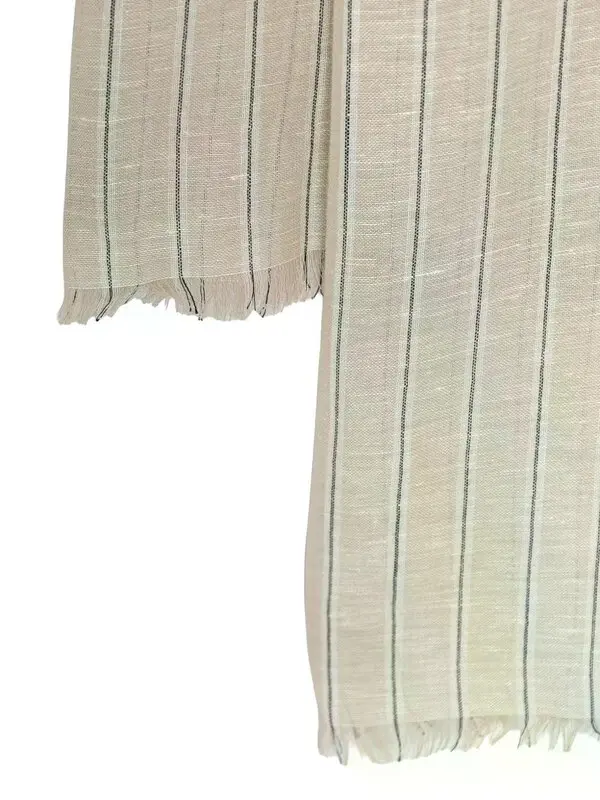 Marc O'polo Vertical-stripe Frayed Scarf - Neutrals