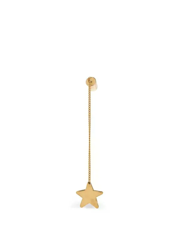 JIL SANDER Star Pendant Drop Earrings - Gold