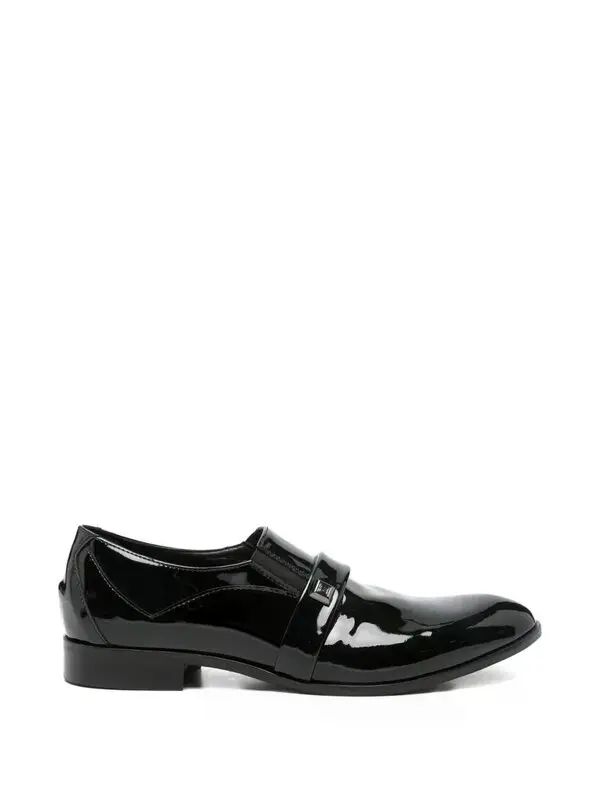 CARLO PIGNATELLI Patent Leather Strap Detail Loafers