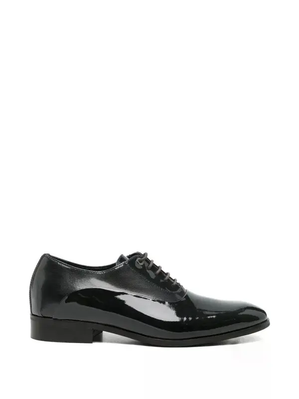 CARLO PIGNATELLI Patent Leather Oxford Shoes - Blue
