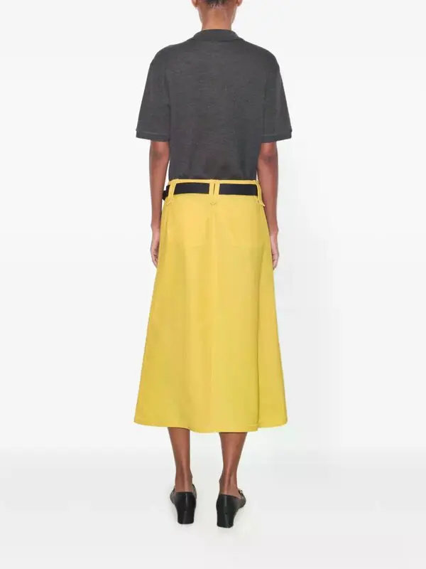 Tory Burch Waxed Canvas Skirt