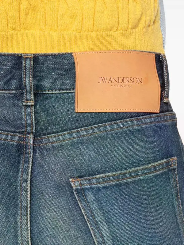 JW Anderson Distressed-effect Patchwork Jeans