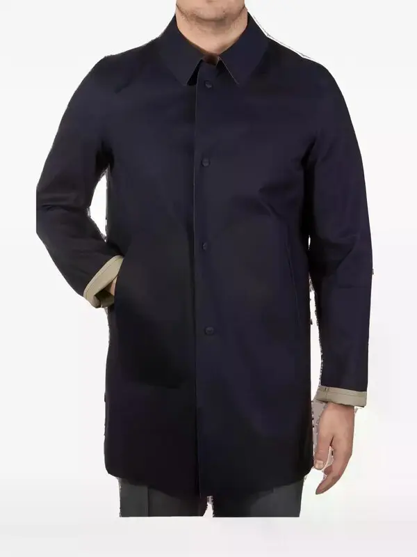 Herno Single-breasted Coat - Blue