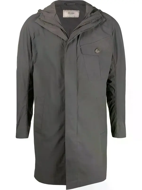 Herno Concealed Fastening Hooded Parka