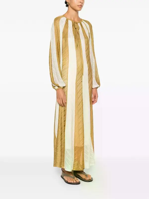 Zimmermann Mahon Splice Long-sleeve Maxi Dress