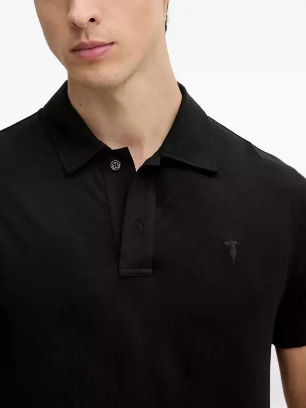 TRUSSARDI Logo-embroidered Piqué Polo Shirt