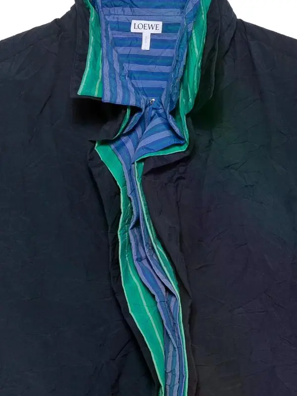 Loewe Crinkled Effect Ruffled Mini Dress