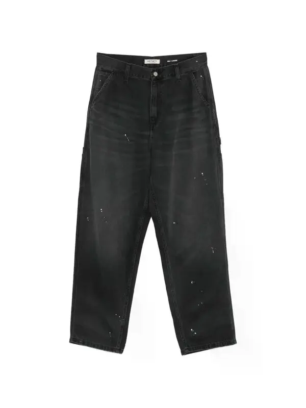 Carhartt Work In Progress Paint-splatter Washed Jeans - Black