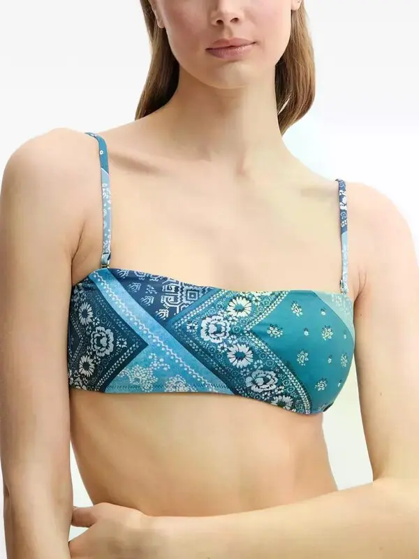 Polo Ralph Lauren Paisley Print Bandeau Bikini Top