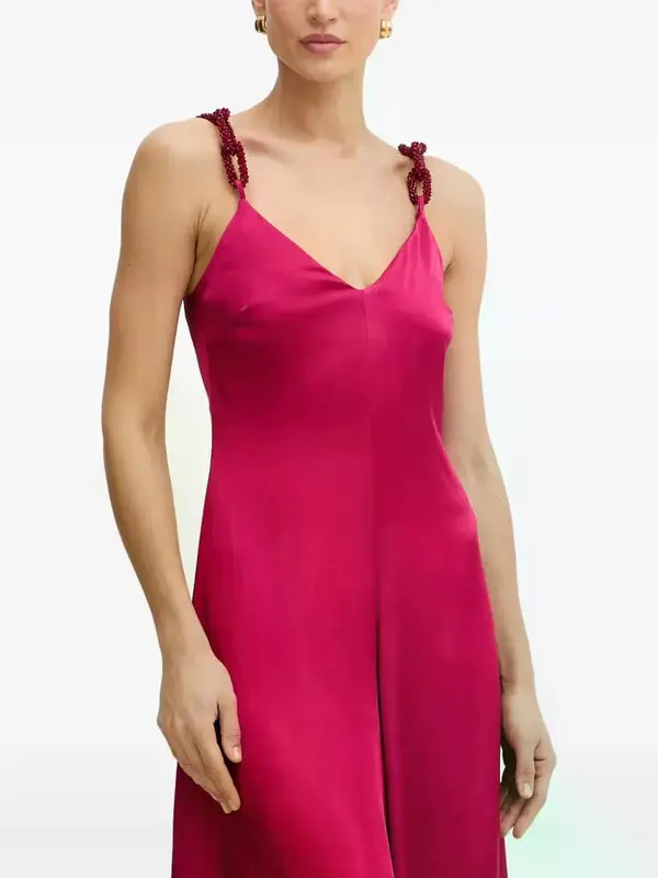 SIMONA CORSELLINI Embellished Wide Leg Jumpsuit