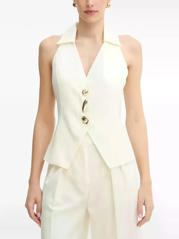 SIMONA CORSELLINI Sculptural Button Waistcoat