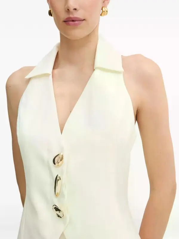 SIMONA CORSELLINI Sculptural Button Waistcoat