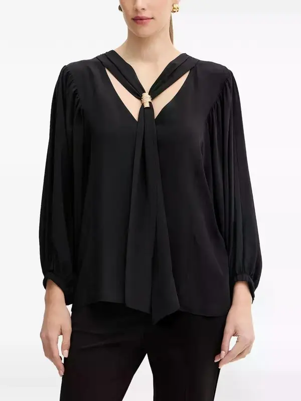 SIMONA CORSELLINI Gathered-sleeve Blouse