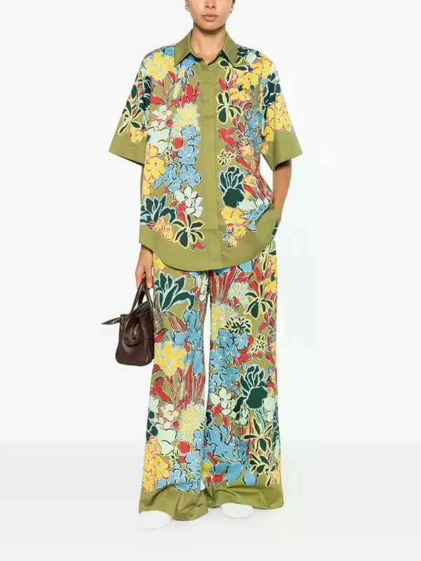 ALEMAIS Solstice Floral-print Palazzo Pants