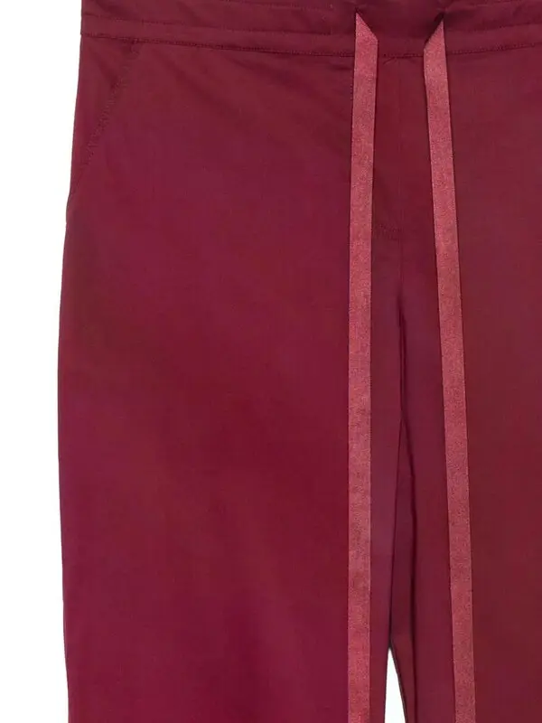 ZANETTI Drawstring Waist Cropped Trousers