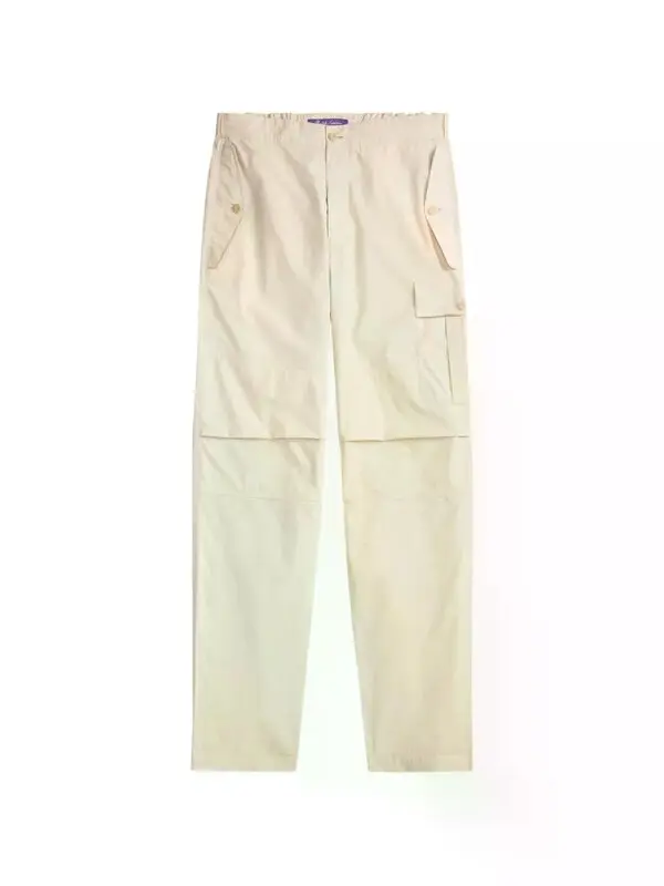 Ralph Lauren Purple Label Cotton Cargo Trousers - Neutrals