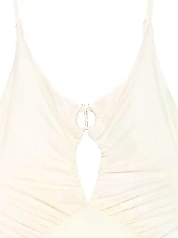 COTAZUR Ruched Cut-out Swimsuit