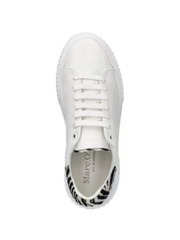 Marc O'polo Zebra Print Panelled Sneakers