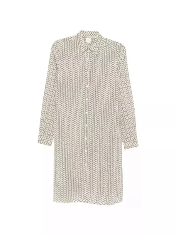 Aspesi Floral Print Mini Shirt Dress