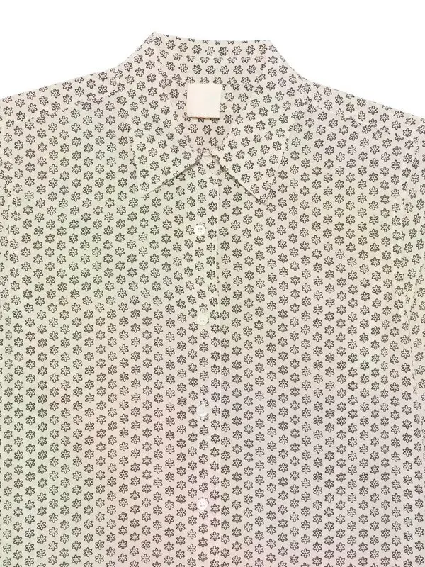Aspesi Floral Print Mini Shirt Dress